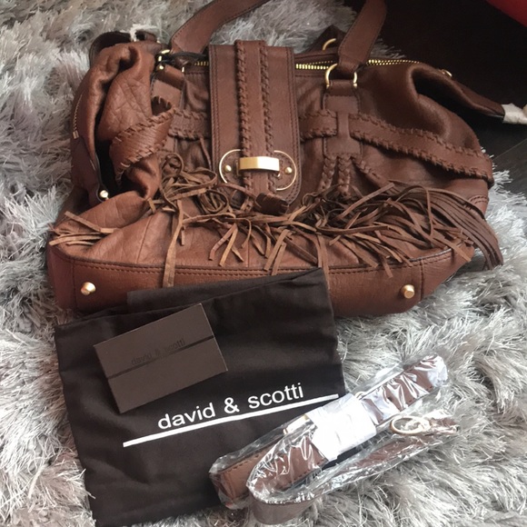 david & scotti | Bags | Nwt David Scotti Leather Fringe Bag | Poshmark